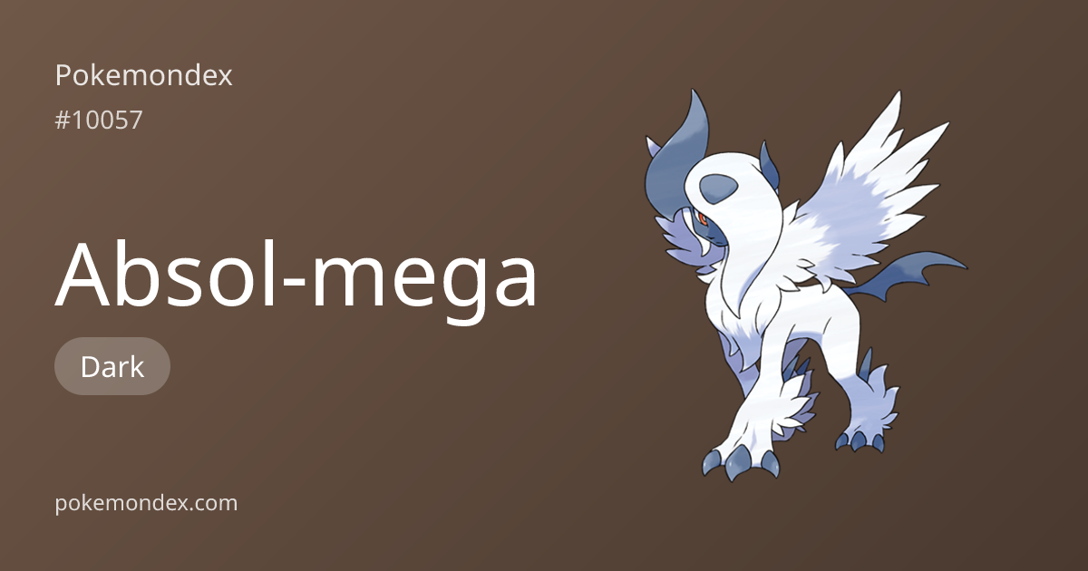 Absol-mega Pokédex: stats, moves, evolution & locations | Pokemondex