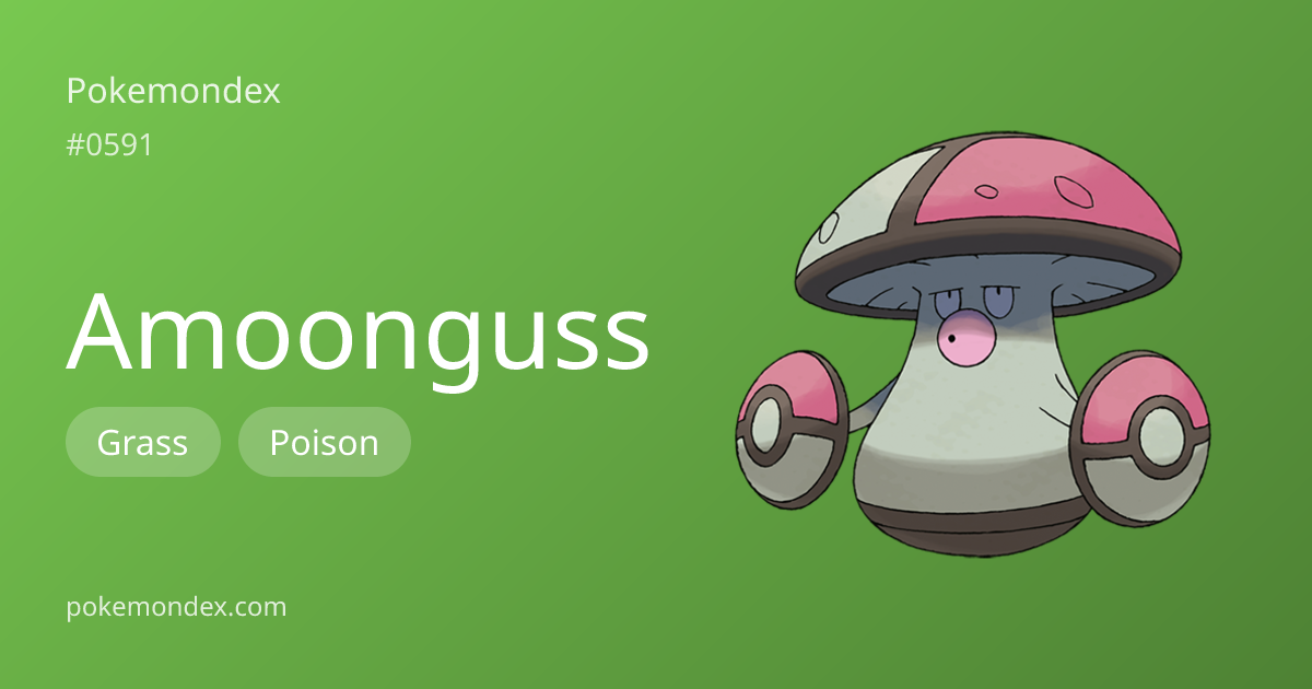 Amoonguss Pokédex: stats, moves, evolution & locations | Pokemondex