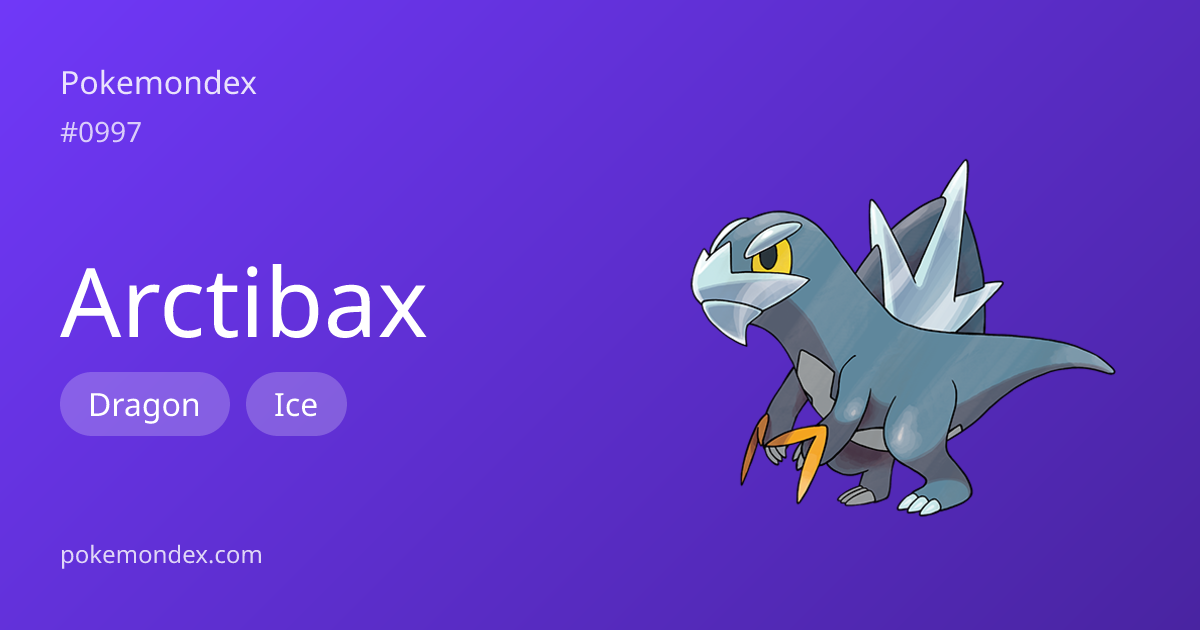 Arctibax Pokédex: stats, moves, evolution & locations | Pokemondex