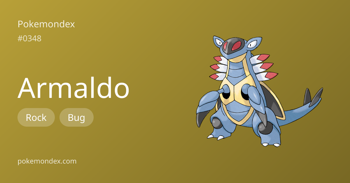 Armaldo Pokédex: stats, moves, evolution & locations | Pokemondex