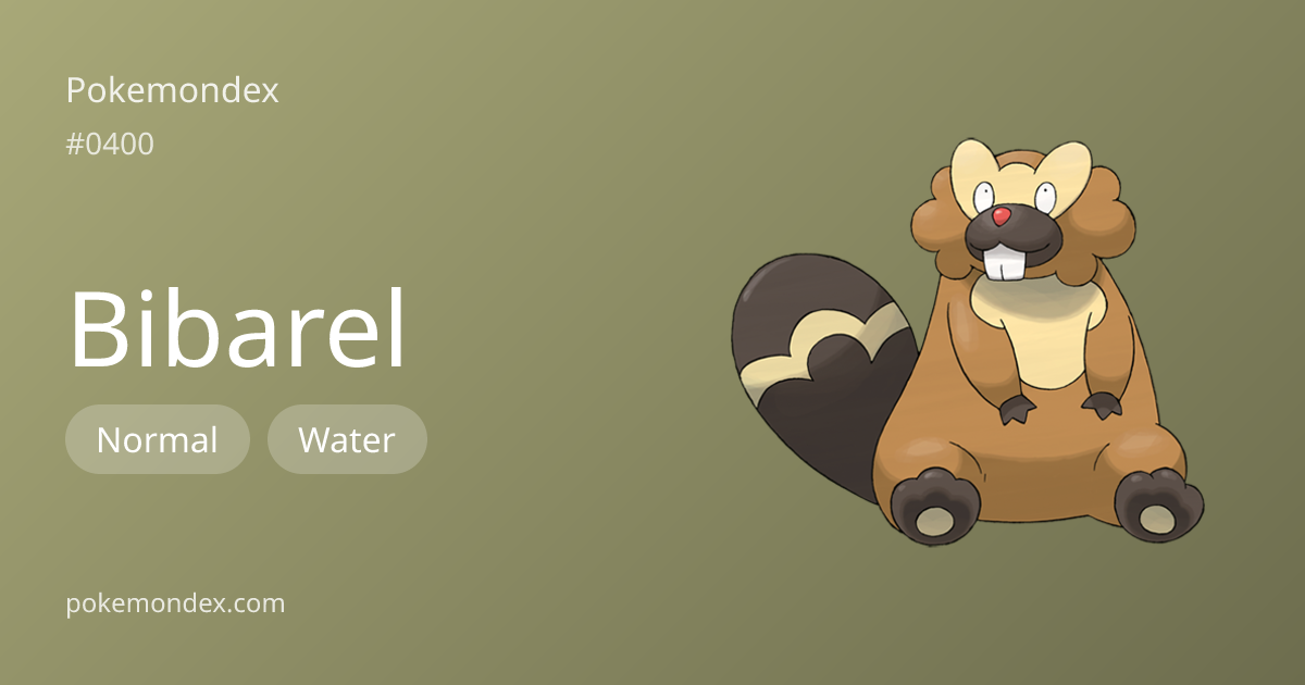 Bibarel Pokédex: stats, moves, evolution & locations | Pokemondex