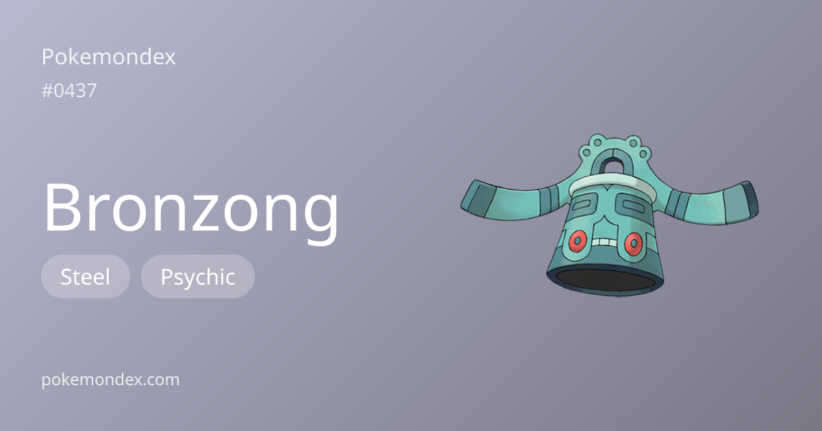 Bronzong Pokédex: stats, moves, evolution & locations | Pokemondex
