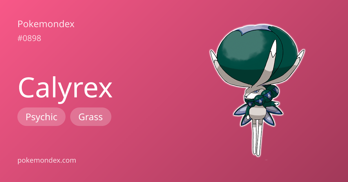 Calyrex Pokédex: stats, moves, evolution & locations | Pokemondex