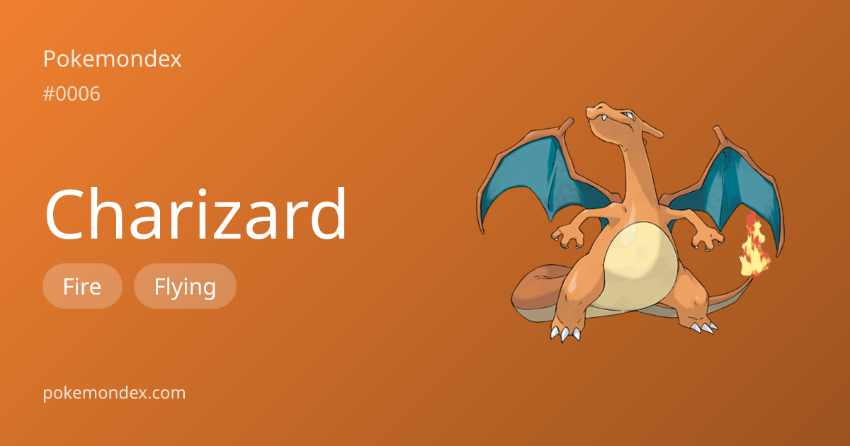 Charizard Pokédex: stats, moves, evolution & locations | Pokemondex