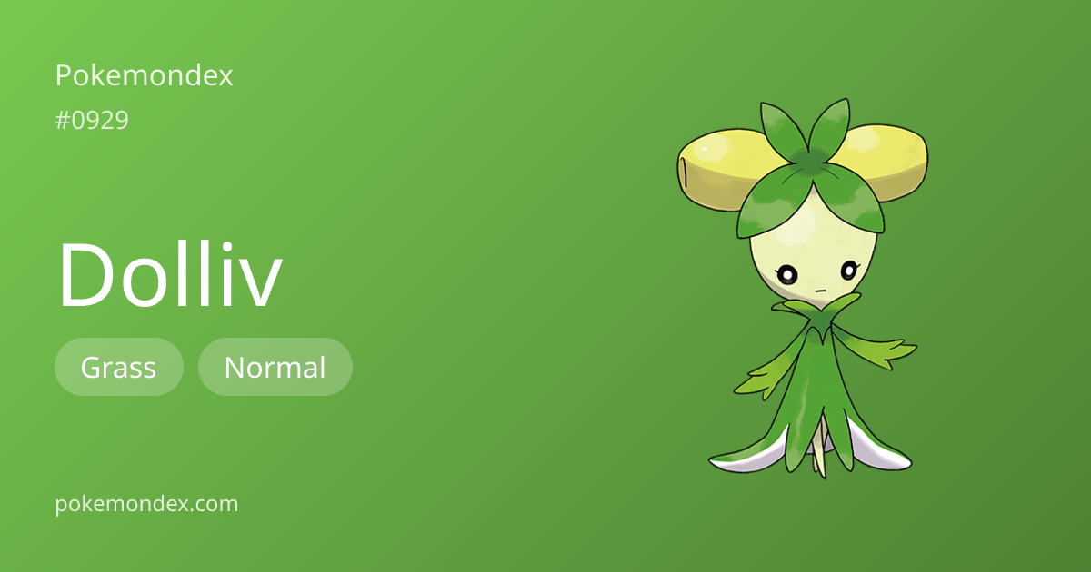 Dolliv Pokédex: stats, moves, evolution & locations | Pokemondex