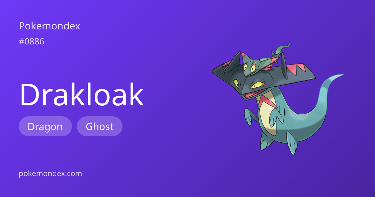 Drakloak Pokédex: stats, moves, evolution & locations | Pokemondex