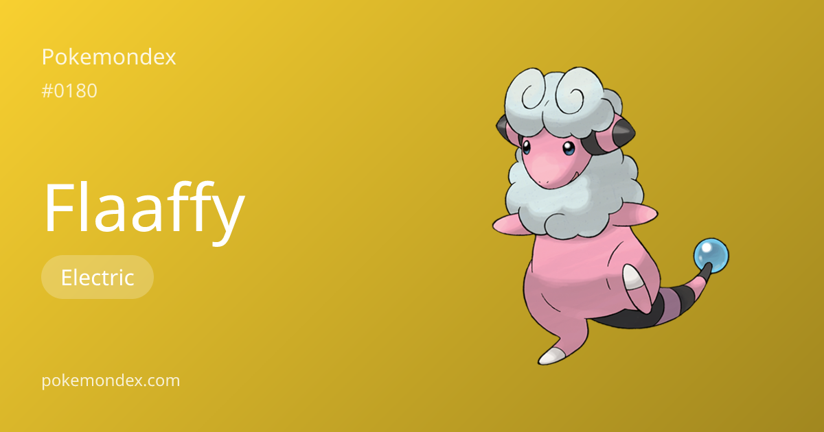 Flaaffy Pokédex: stats, moves, evolution & locations | Pokemondex