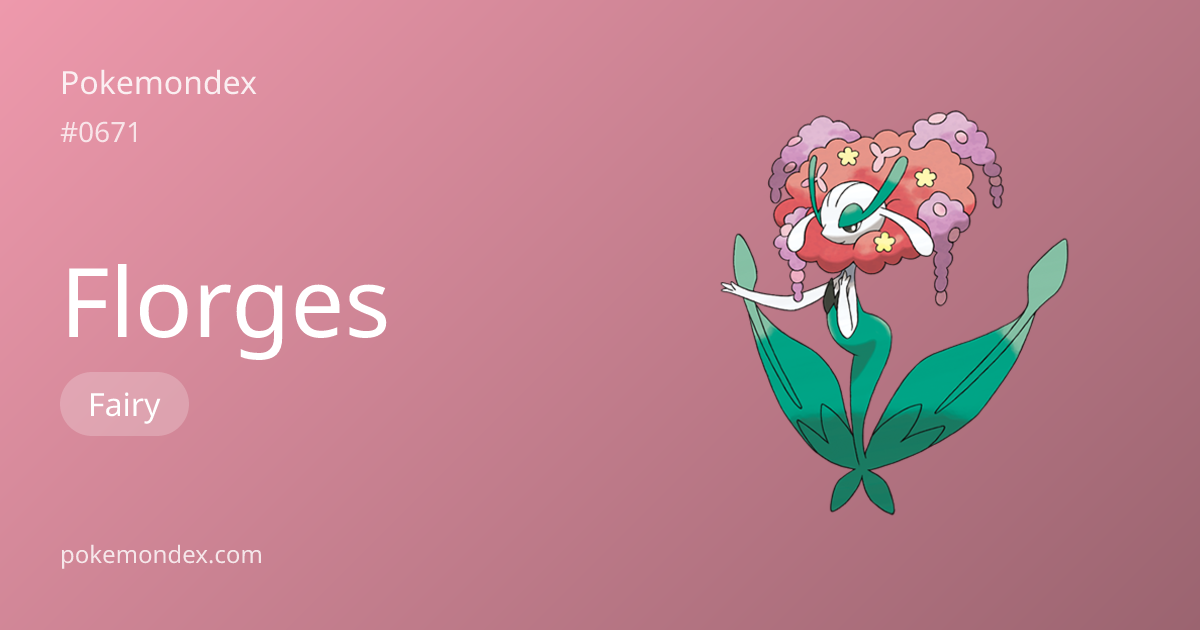 Florges Pokédex: stats, moves, evolution & locations | Pokemondex