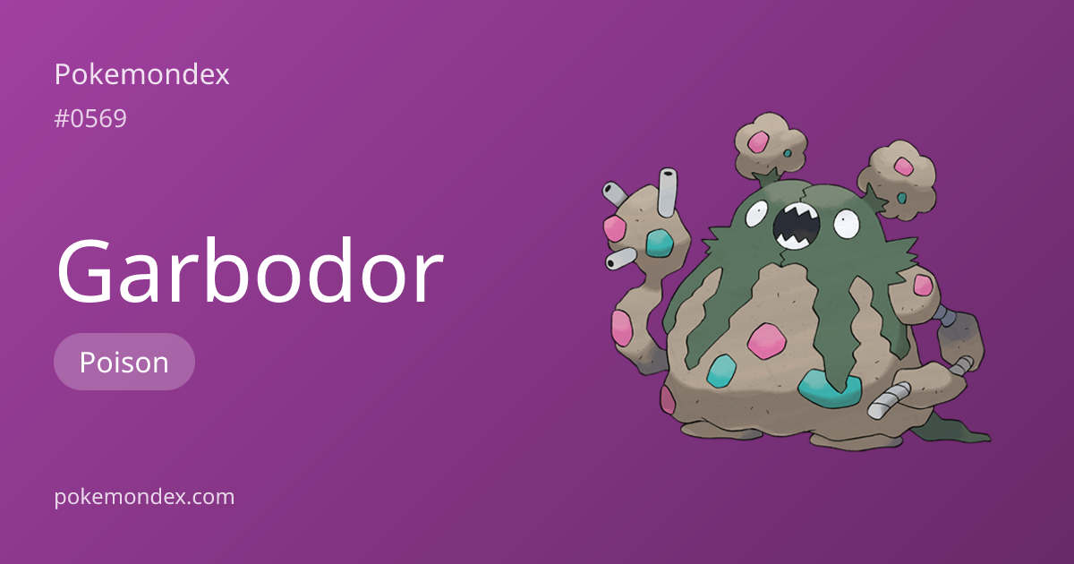 Garbodor Pokédex: stats, moves, evolution & locations | Pokemondex