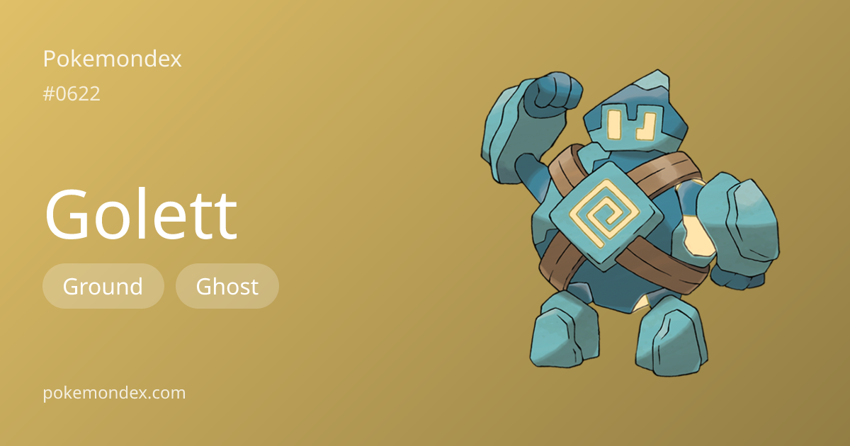 Golett Pokédex: stats, moves, evolution & locations | Pokemondex