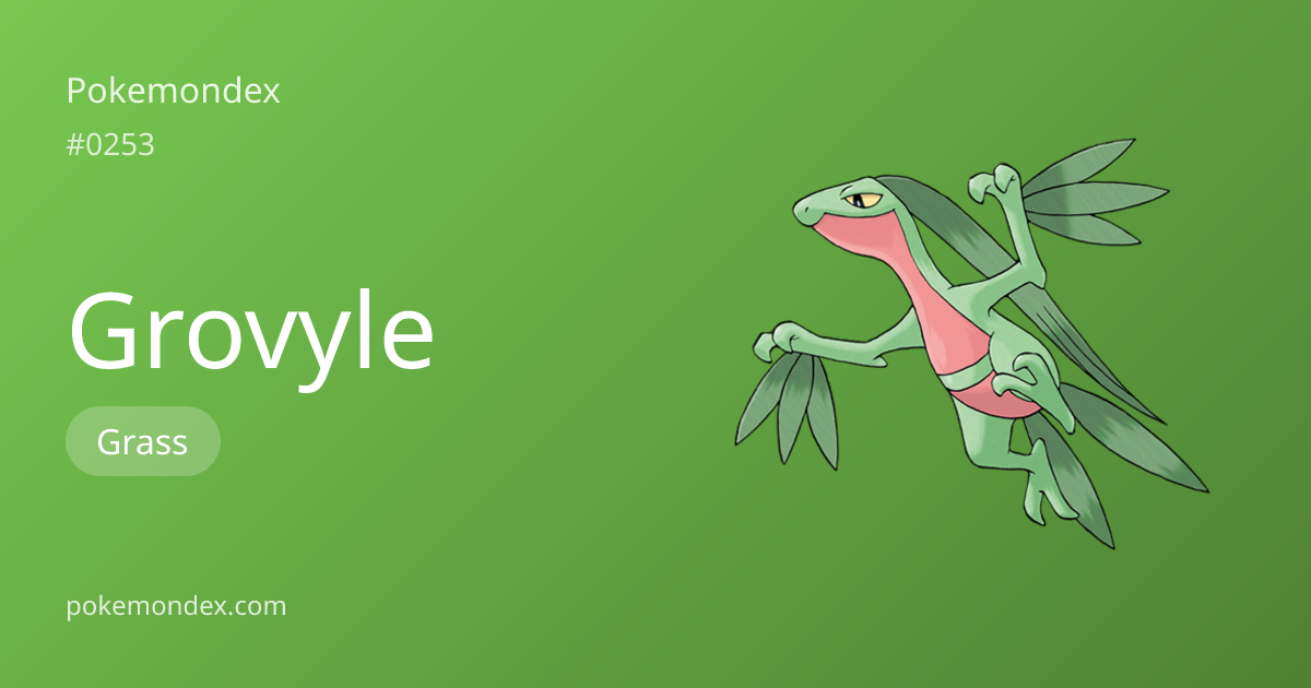 Grovyle Pokédex: stats, moves, evolution & locations | Pokemondex
