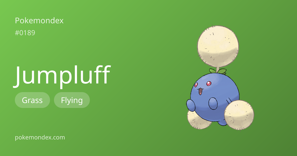 Jumpluff Pokédex Stats Moves Evolution And Locations Pokemondex