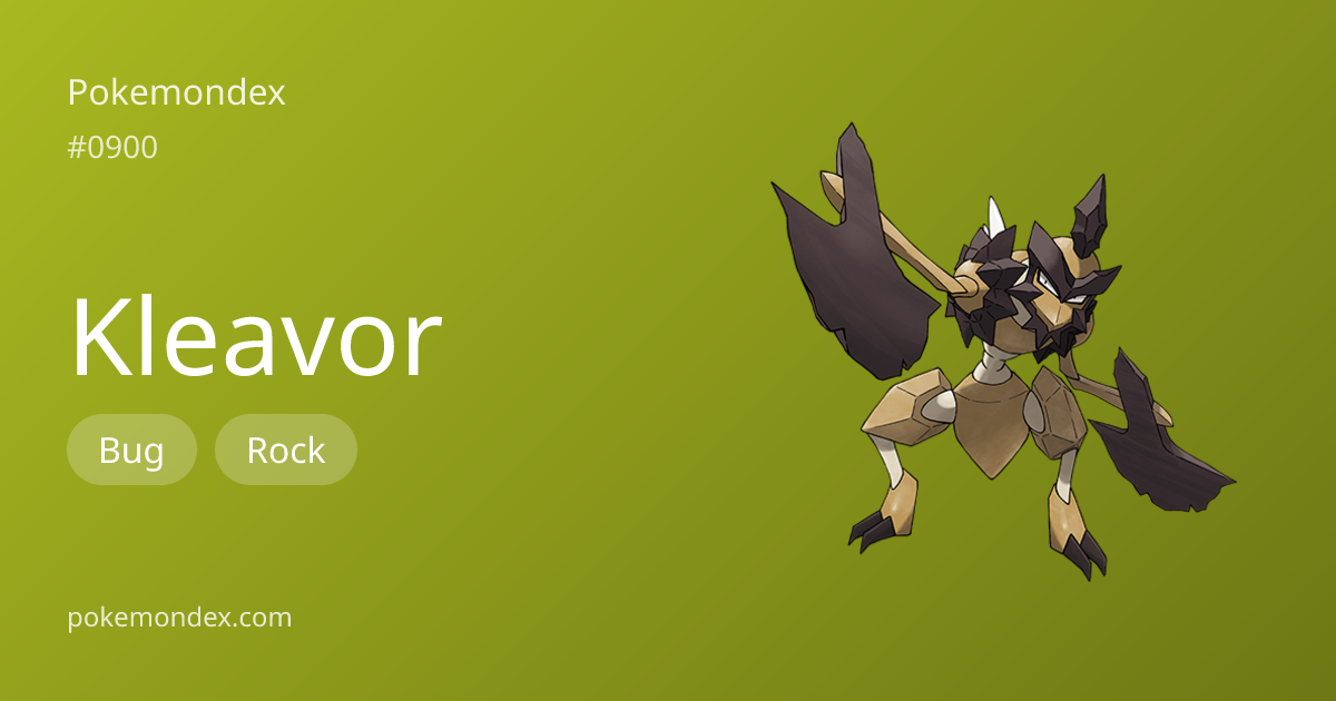 Kleavor Pokédex: stats, moves, evolution & locations | Pokemondex