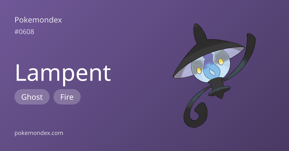 Lampent Pokédex: stats, moves, evolution & locations | Pokemondex