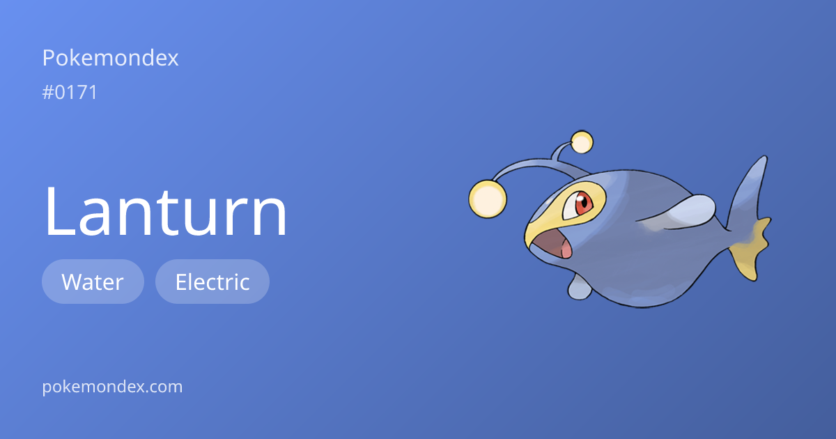 Lanturn Pokédex: stats, moves, evolution & locations | Pokemondex