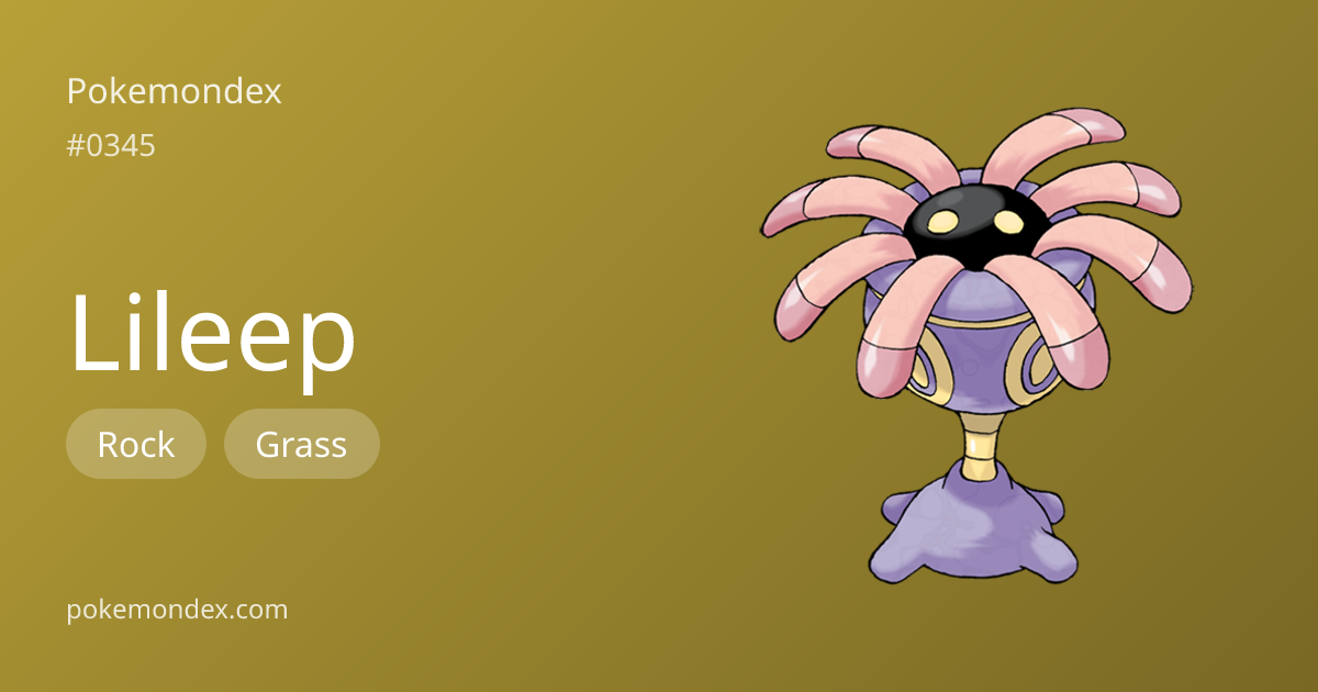 Lileep Pokédex: stats, moves, evolution & locations | Pokemondex