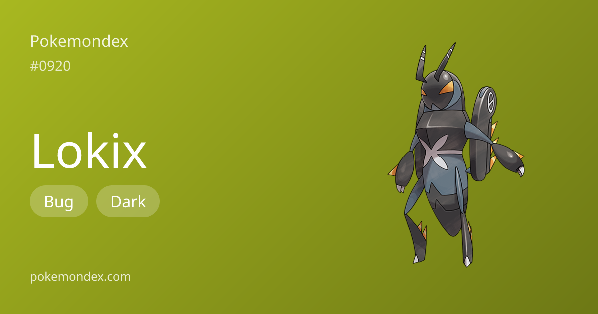 Lokix Pokédex: stats, moves, evolution & locations | Pokemondex