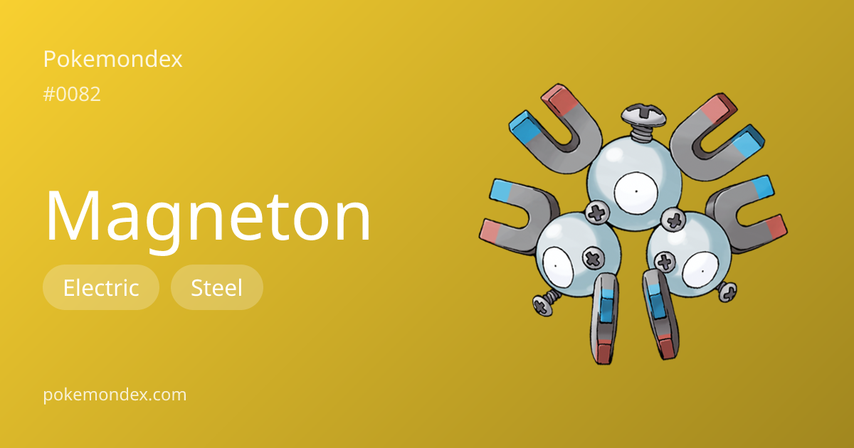 Magneton Pokédex: stats, moves, evolution & locations | Pokemondex