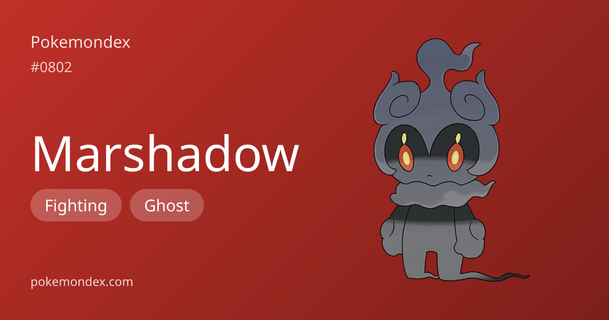 Marshadow Pokédex: stats, moves, evolution & locations | Pokemondex