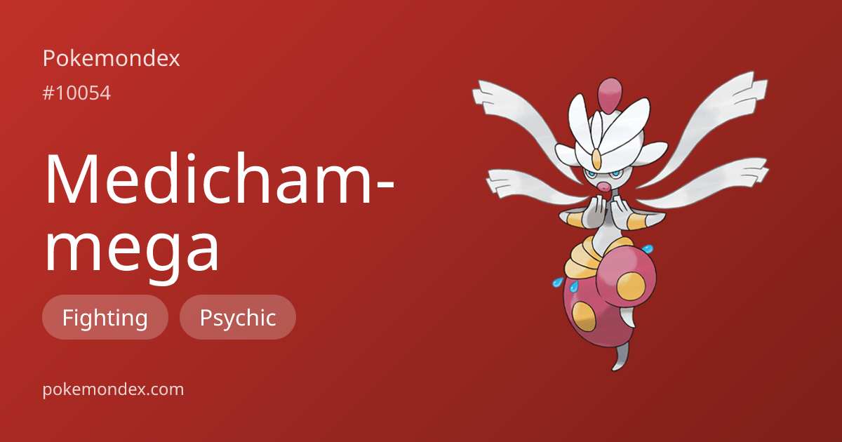 Medicham-mega Pokédex: stats, moves, evolution & locations | Pokemondex