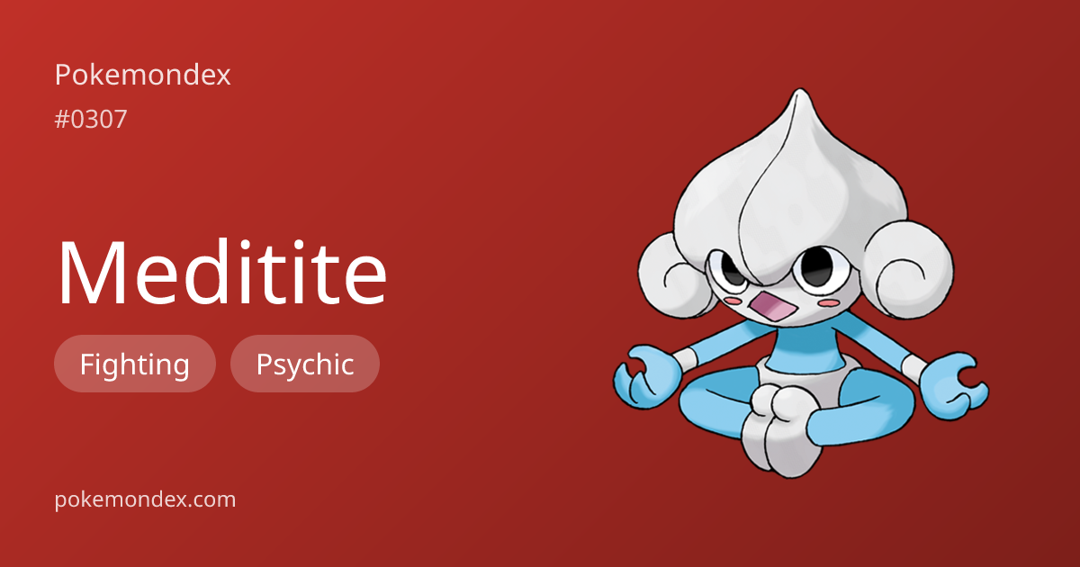 Meditite Pokédex: stats, moves, evolution & locations | Pokemondex
