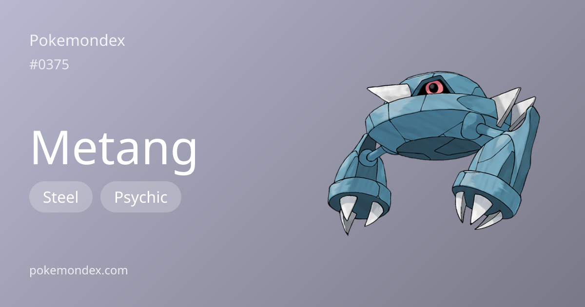 Metang Pokédex: stats, moves, evolution & locations | Pokemondex