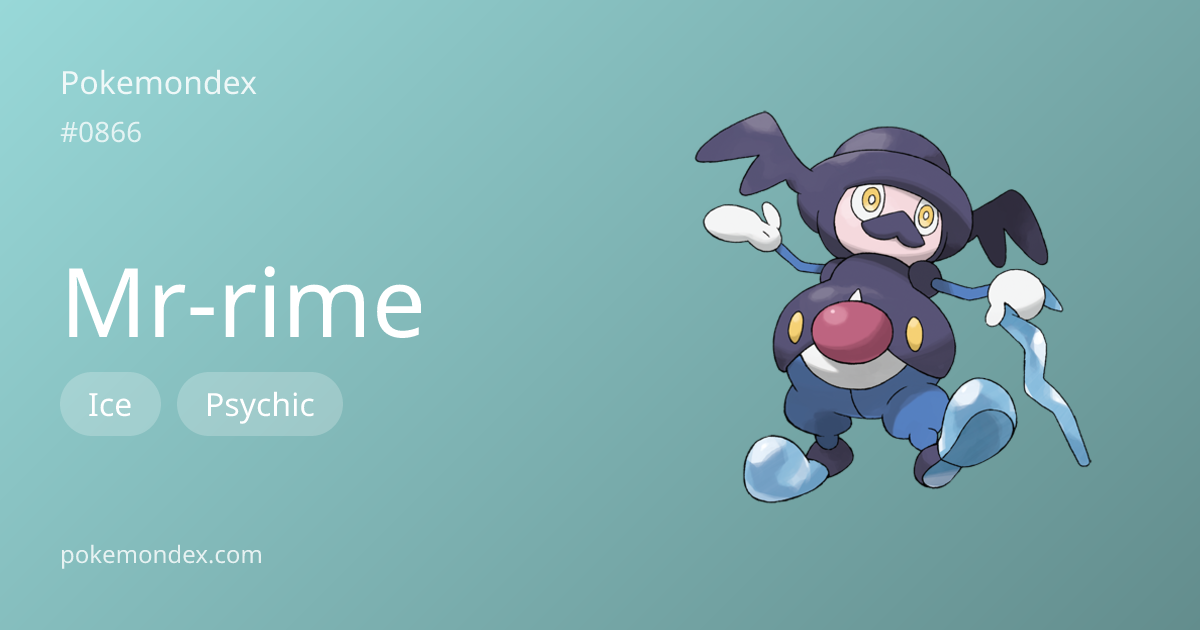 Mr-rime Pokédex: stats, moves, evolution & locations | Pokemondex