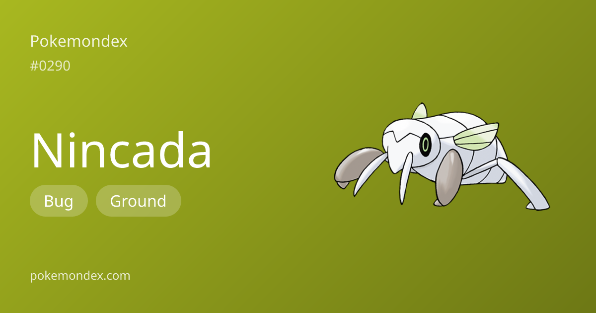 Nincada Pokédex: stats, moves, evolution & locations | Pokemondex