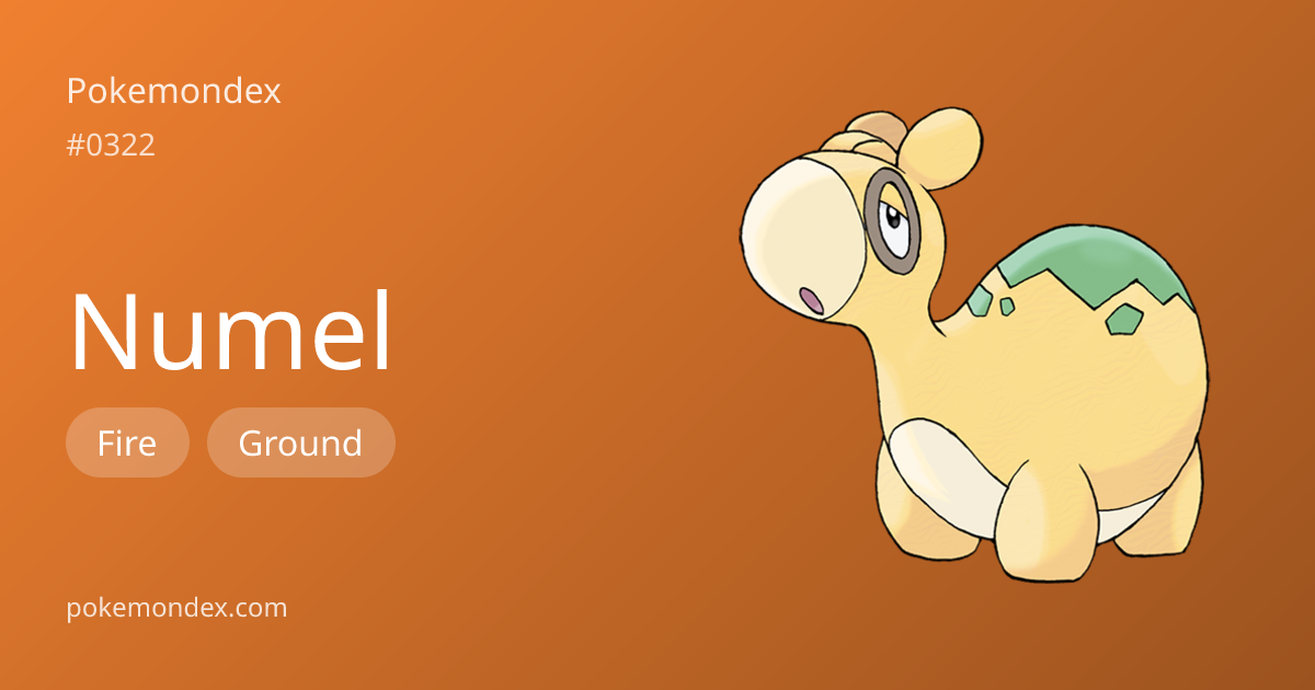 Numel Pokédex: stats, moves, evolution & locations | Pokemondex