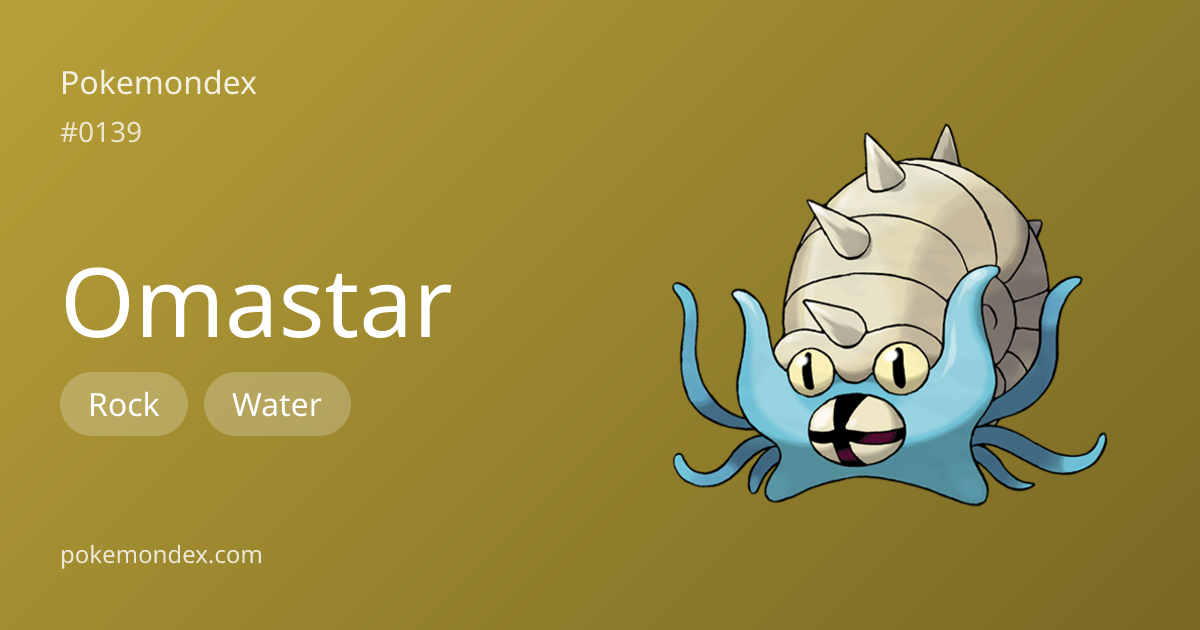Omastar (rock/water-type) — Stats & Weaknesses