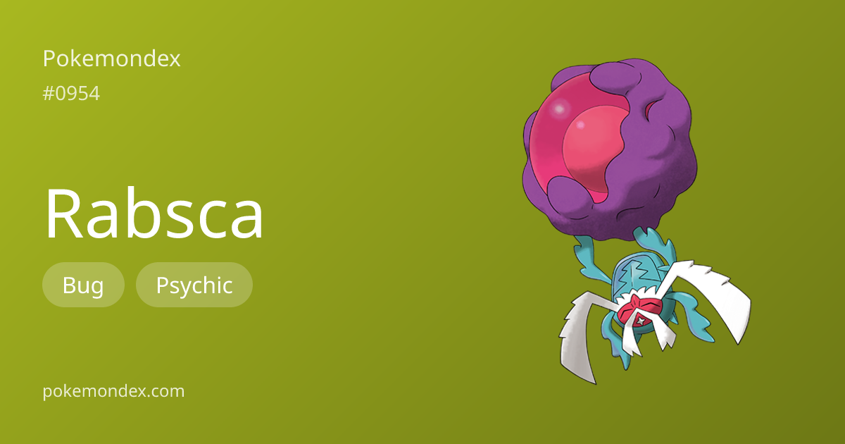 Rabsca Pokédex: stats, moves, evolution & locations | Pokemondex