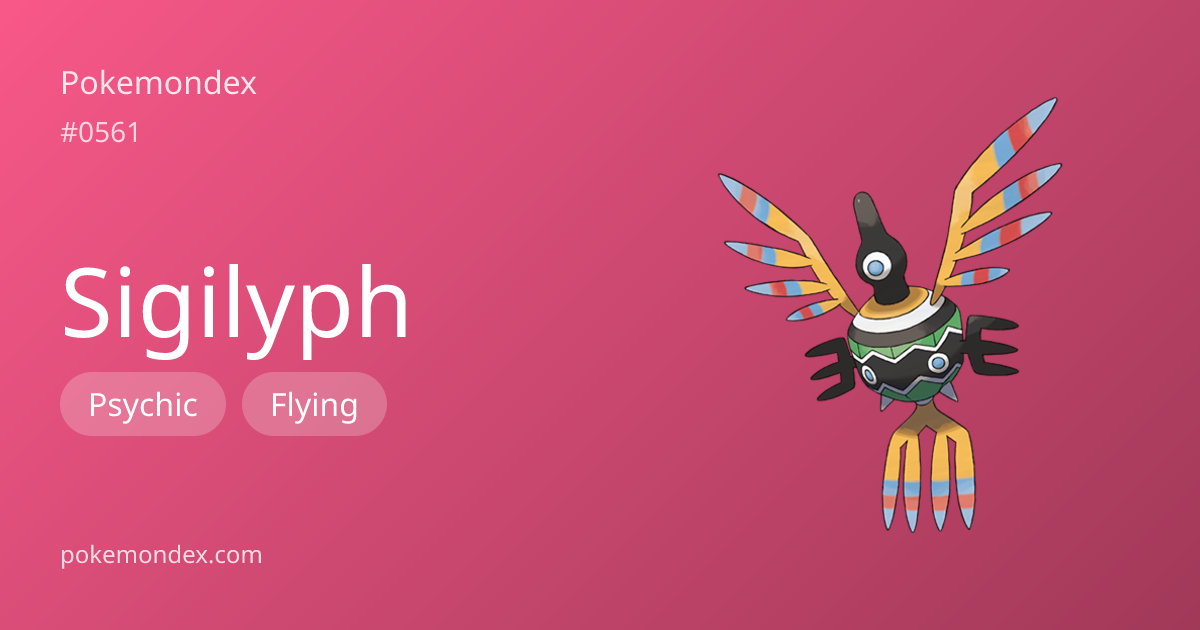 Sigilyph Pokédex: stats, moves, evolution & locations | Pokemondex