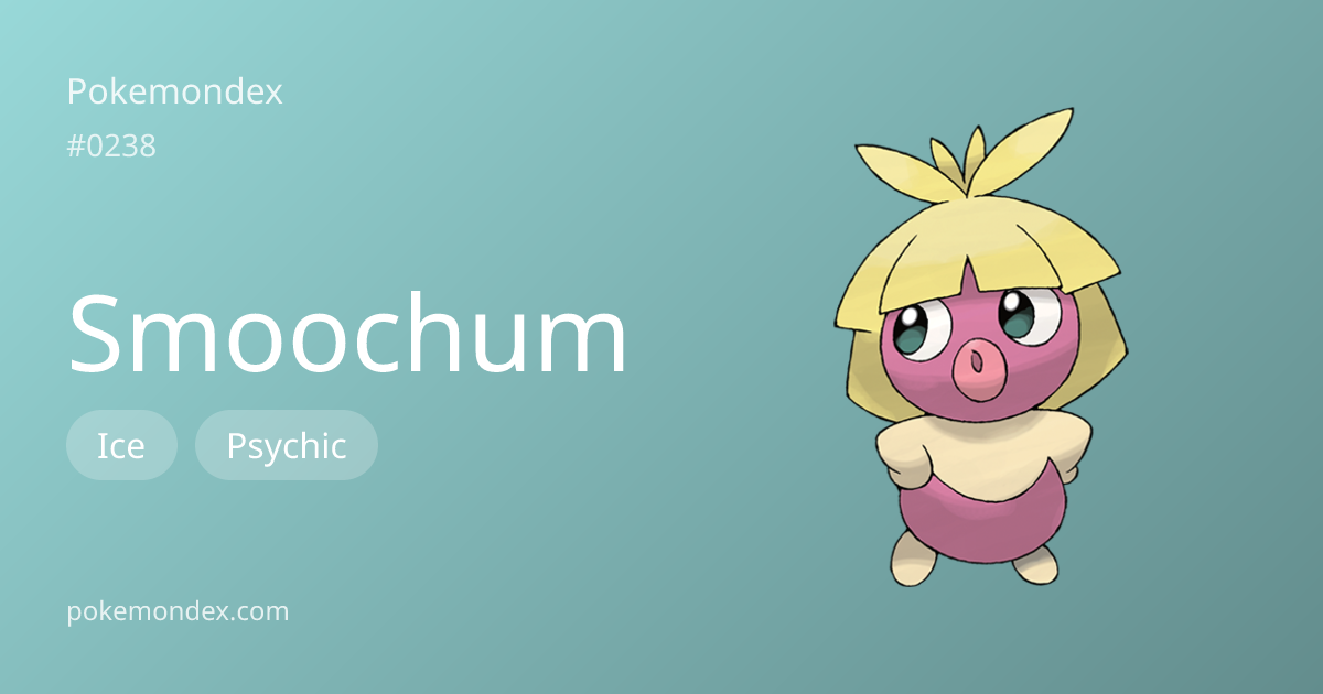 Smoochum Pokédex: stats, moves, evolution & locations | Pokemondex