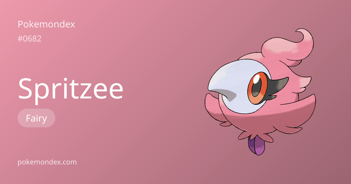 Spritzee Pokédex: stats, moves, evolution & locations | Pokemondex