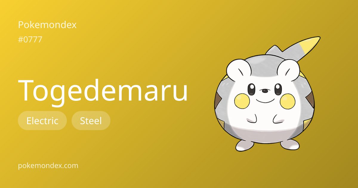 Togedemaru Pokédex: stats, moves, evolution & locations | Pokemondex