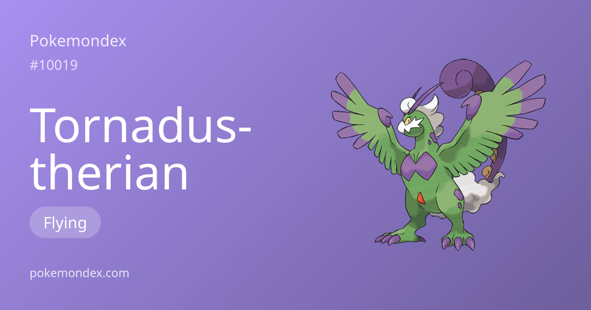 Tornadus-therian Pokédex: stats, moves, evolution & locations | Pokemondex