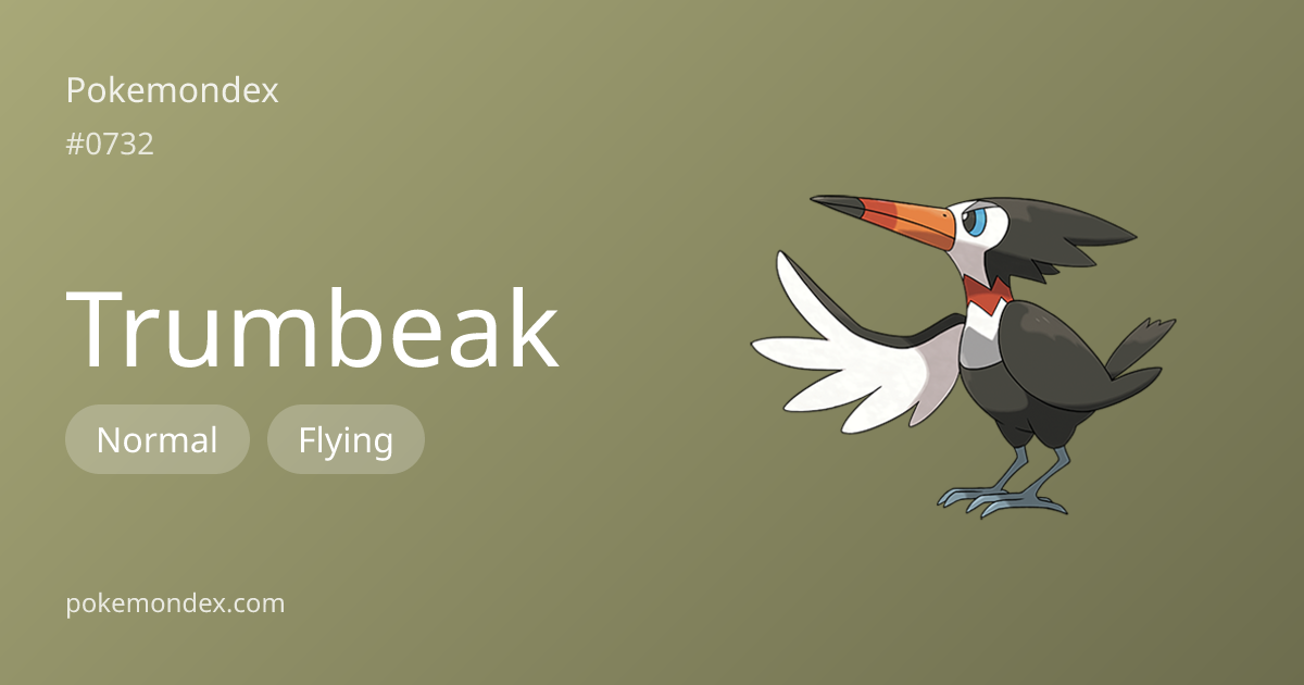 Trumbeak Pokédex: stats, moves, evolution & locations | Pokemondex