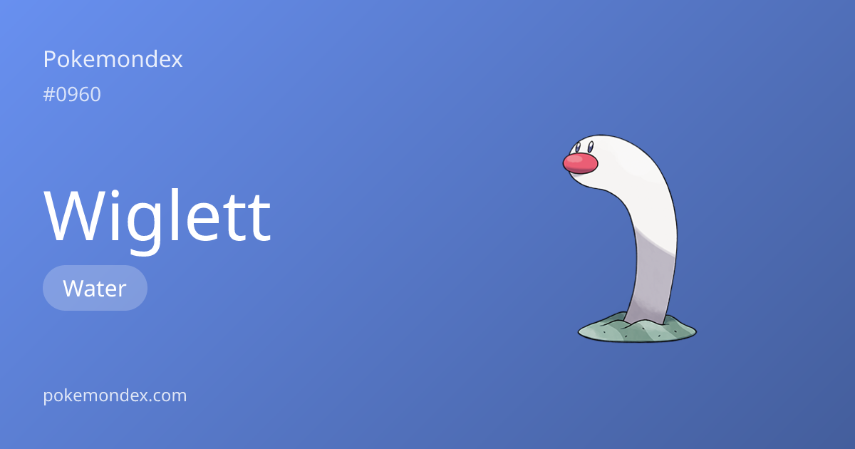 Wiglett Pokédex: stats, moves, evolution & locations | Pokemondex