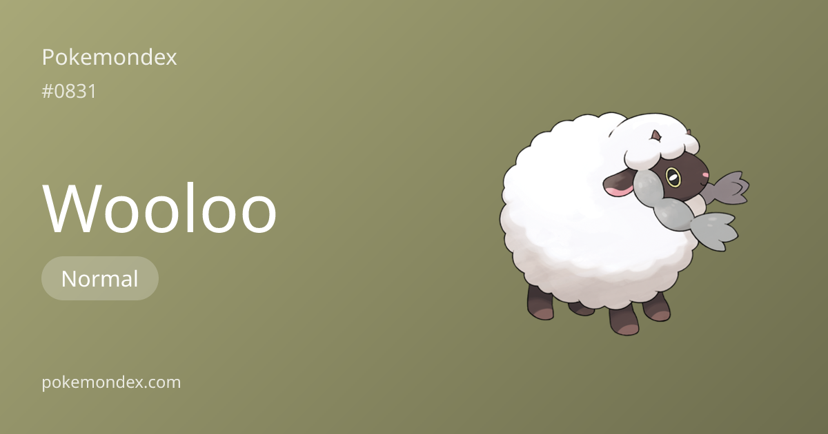 Wooloo Pokédex: stats, moves, evolution & locations | Pokemondex