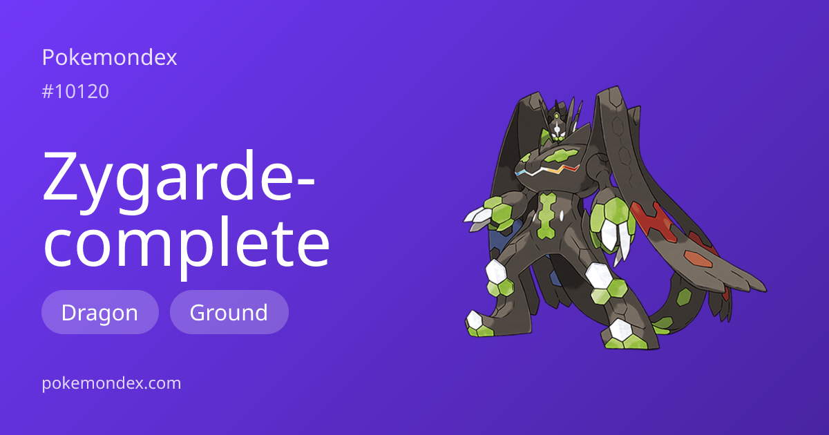 Zygarde-complete Pokédex: stats, moves, evolution & locations | Pokemondex